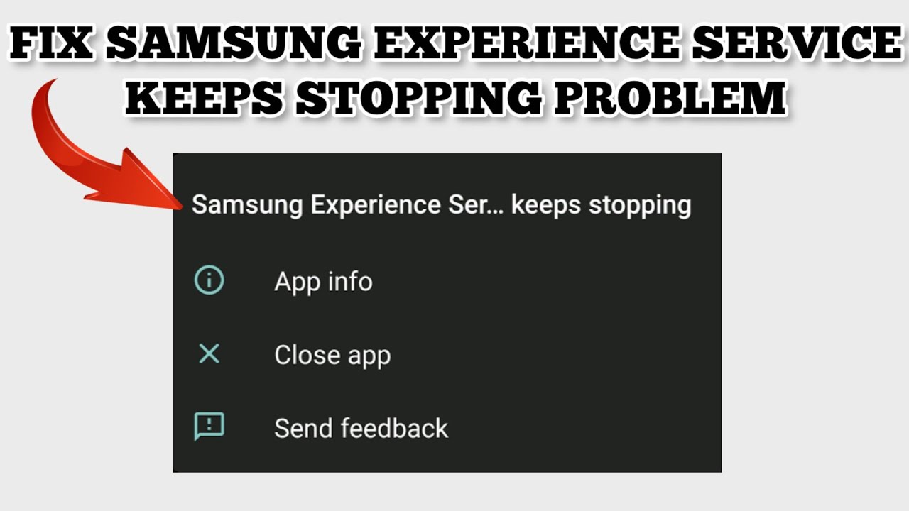 Fix Samsung Experience Service Keeps Stopping Problem|| TECH SOLUTIONS ...