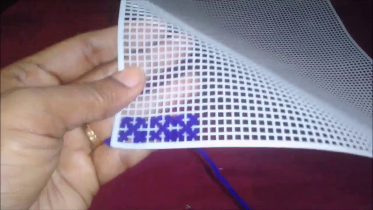 plastic canvas stitch design 21 - YouTube