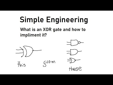 What is the XOR gate and how to implement it - YouTube