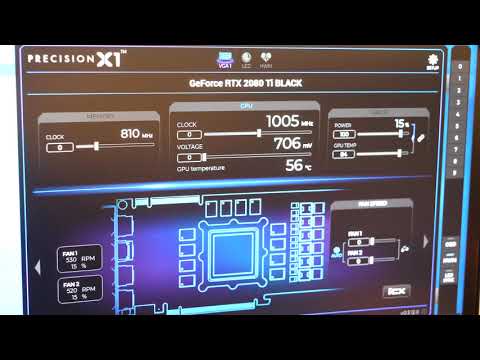 EVGA RTX 2080ti Black - Precision X1 - Clocks jump - YouTube