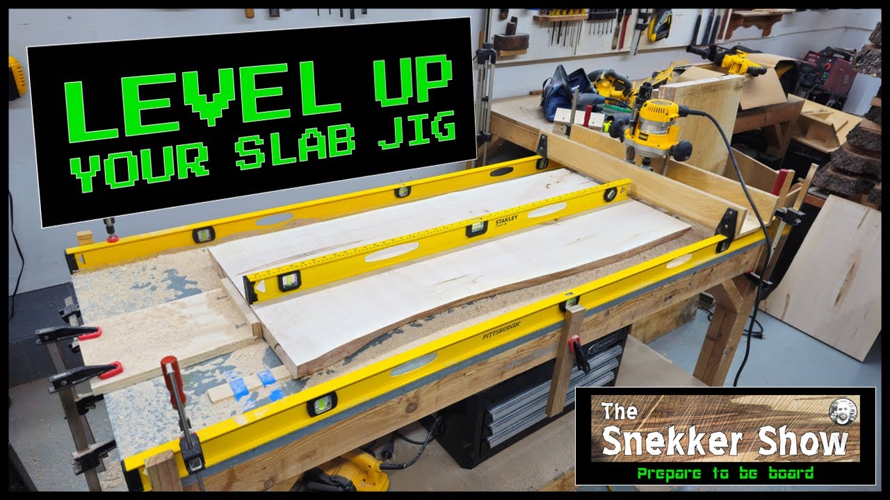 Level up your slab flattening system for $30 | Easy DIY jig with ...