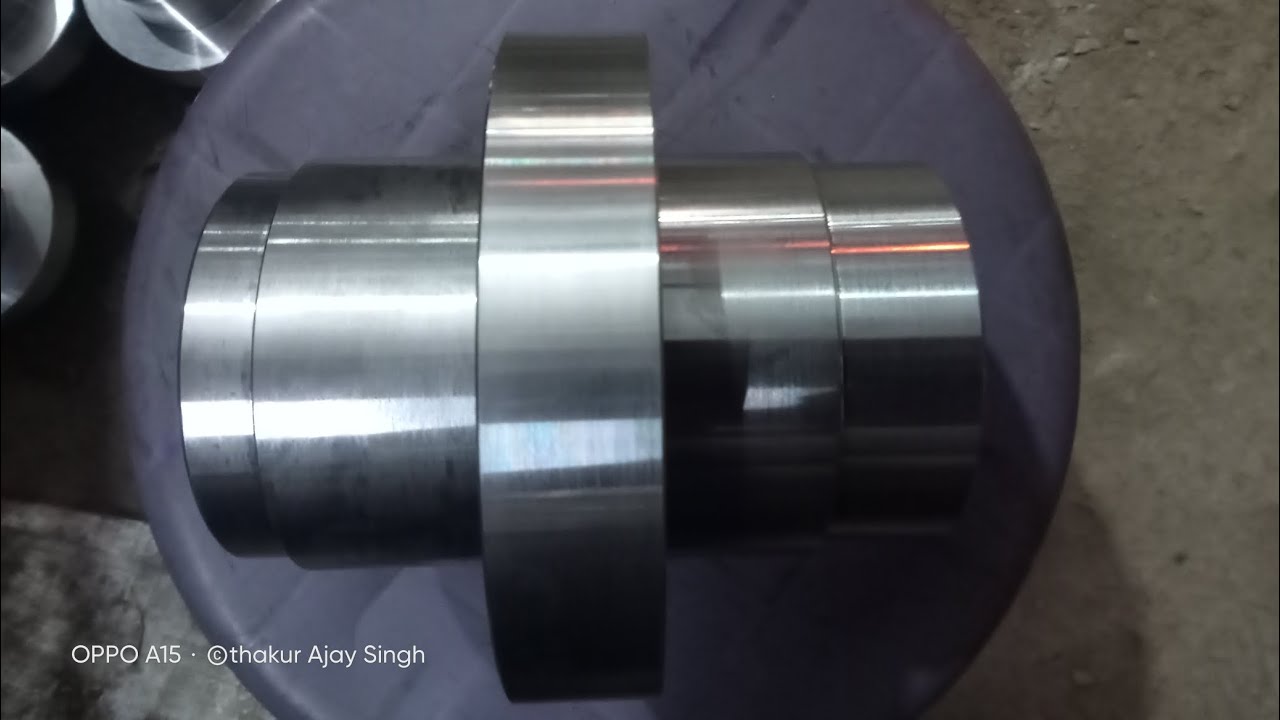 CNC machine turning gair total 233.0 BRG 75.0 id 50.0 mm - YouTube