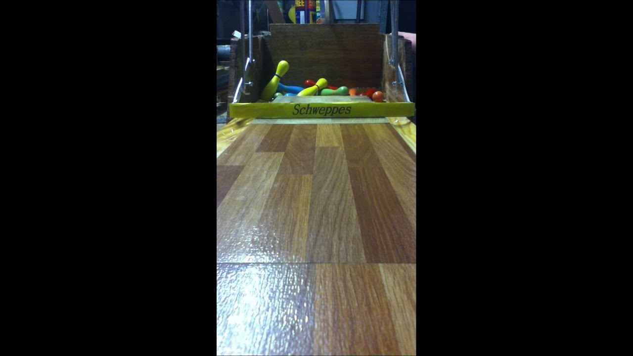 Homemade mini Pinsetter part 1 - YouTube