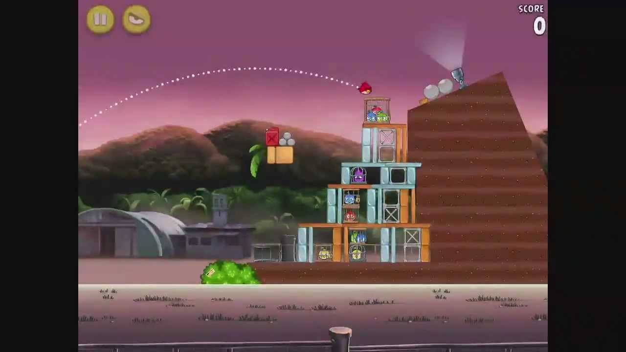 Angry Birds Rio - Airfield Chase - Level 9-1 Walkthrough 3 Stars - YouTube