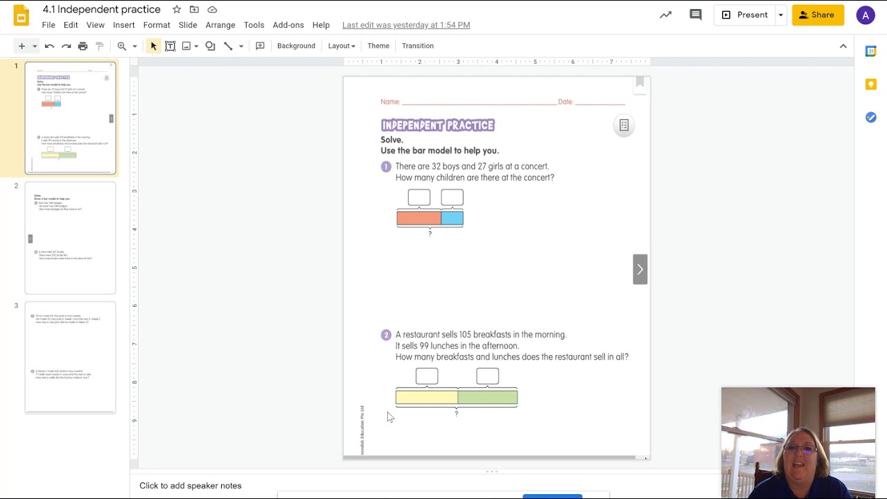 Math 4.1 independent practice - YouTube