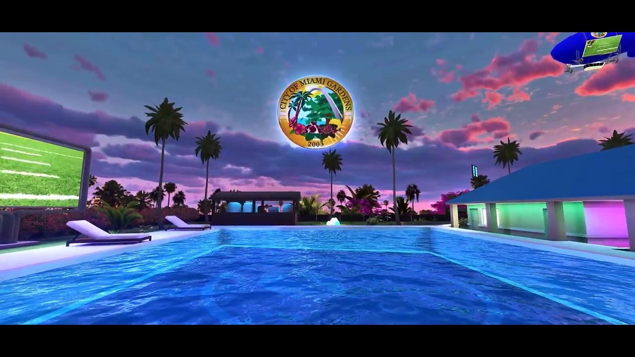 Miami Gardens Metaverse - Bunche Park Pool - YouTube