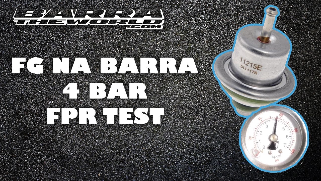 FG NA Barra 4 BAR Fuel Pressure Regulator (FPR) Test - YouTube