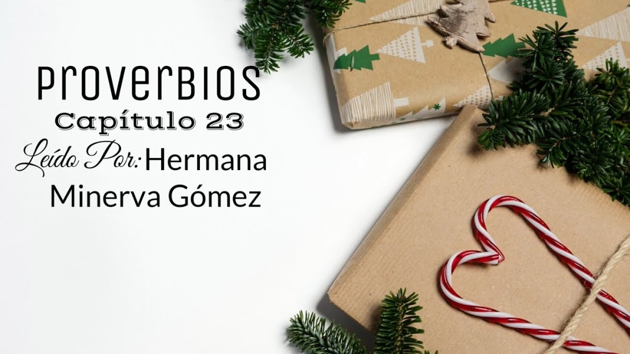 Proverbios Capítulo 23 | RV1960 | Leído Por: Hermana Minerva Gómez ...