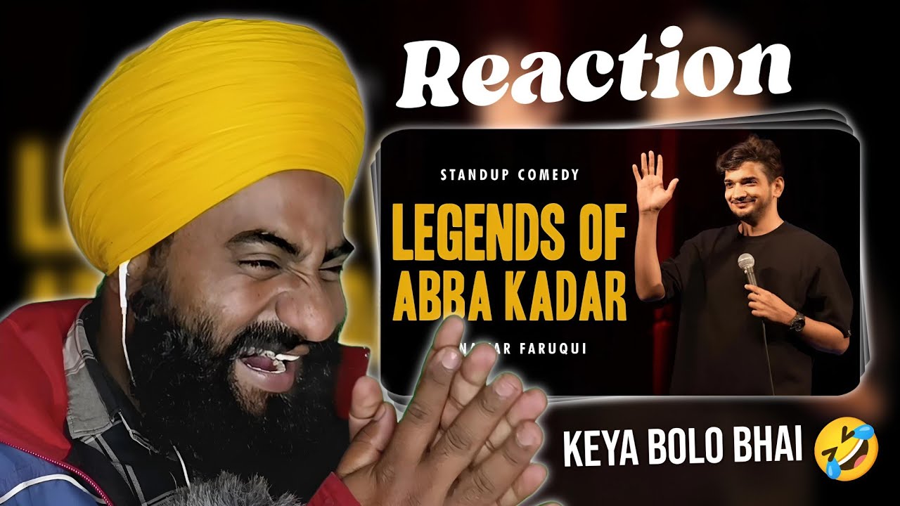 Reaction Legends of Abba Kadar | Standup comedy by Munawar Faruqui ...