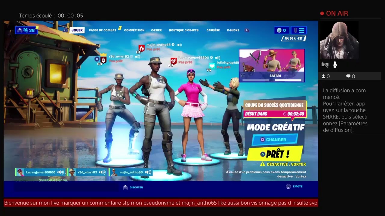 Live ps4.Majin_antho.Fortnite 3vs2 - YouTube