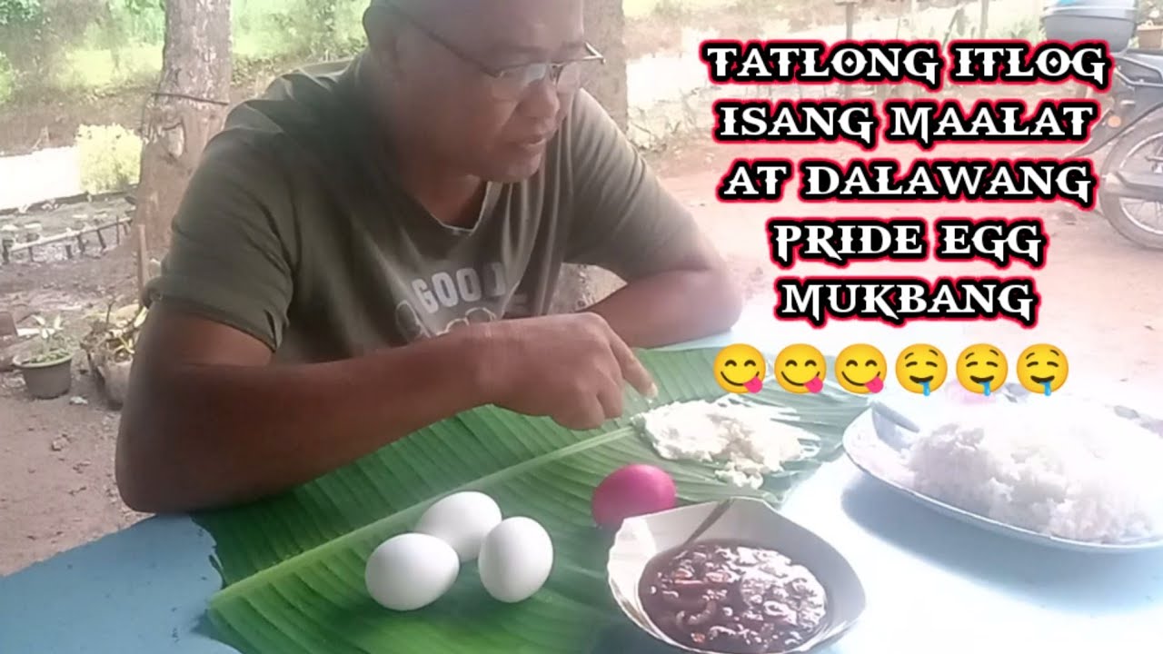 tatlong itlog isang maalat at dalawang pride egg mukbang#Cacho_Vlog # ...