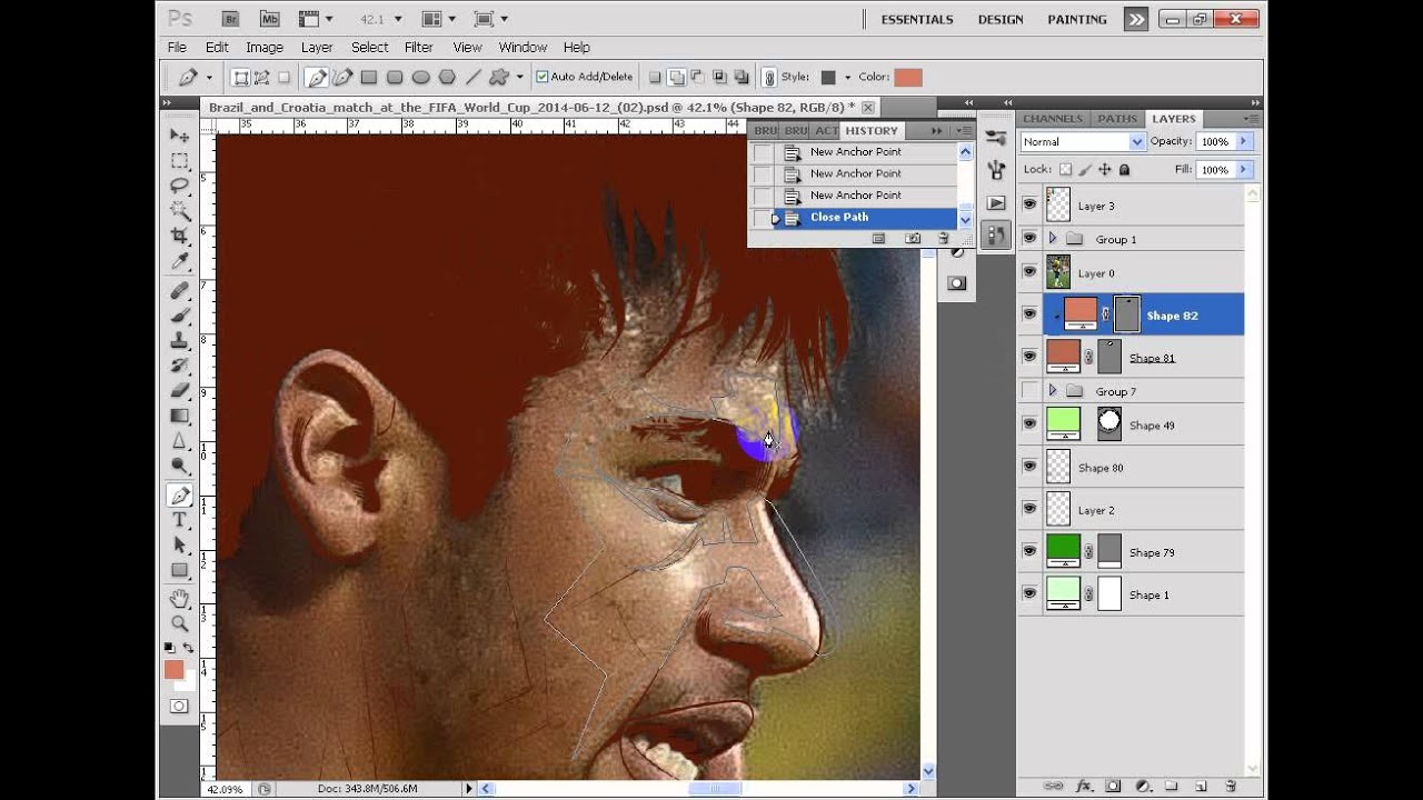 vector art skin tutorial - YouTube