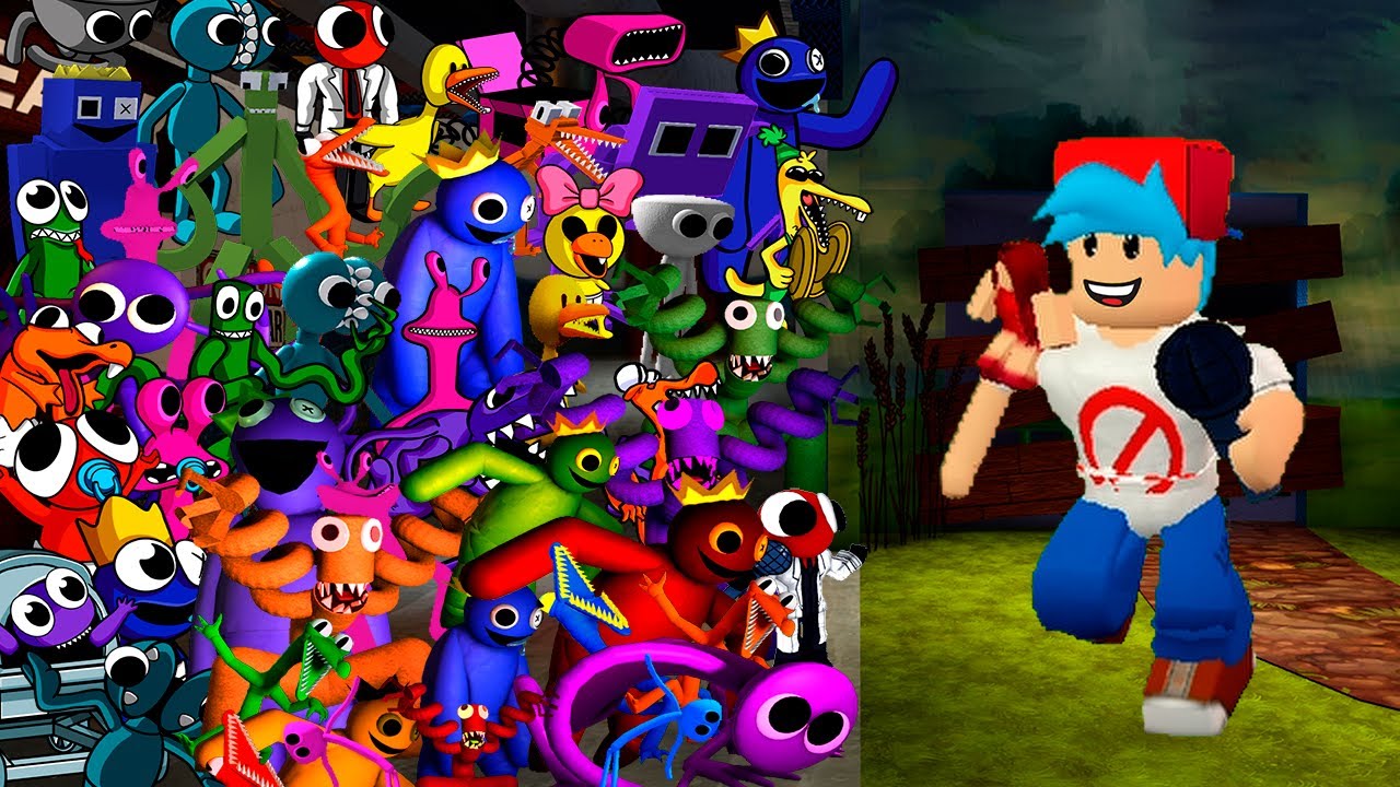 Charlie Vs Rainbow Friends All Phases Friday Night Funkin'/FNF Mod ...