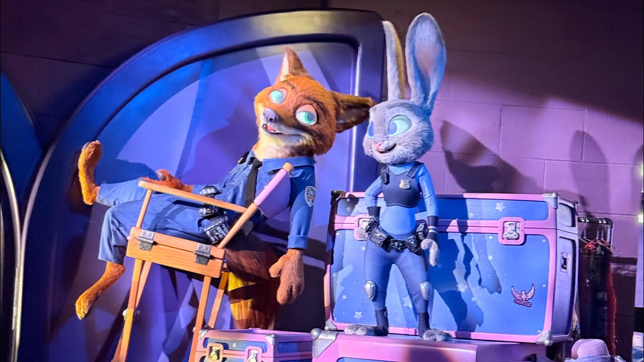 [4K] Zootopia “Hot Pursuit” full ride at Shanghai Disney Resort # ...