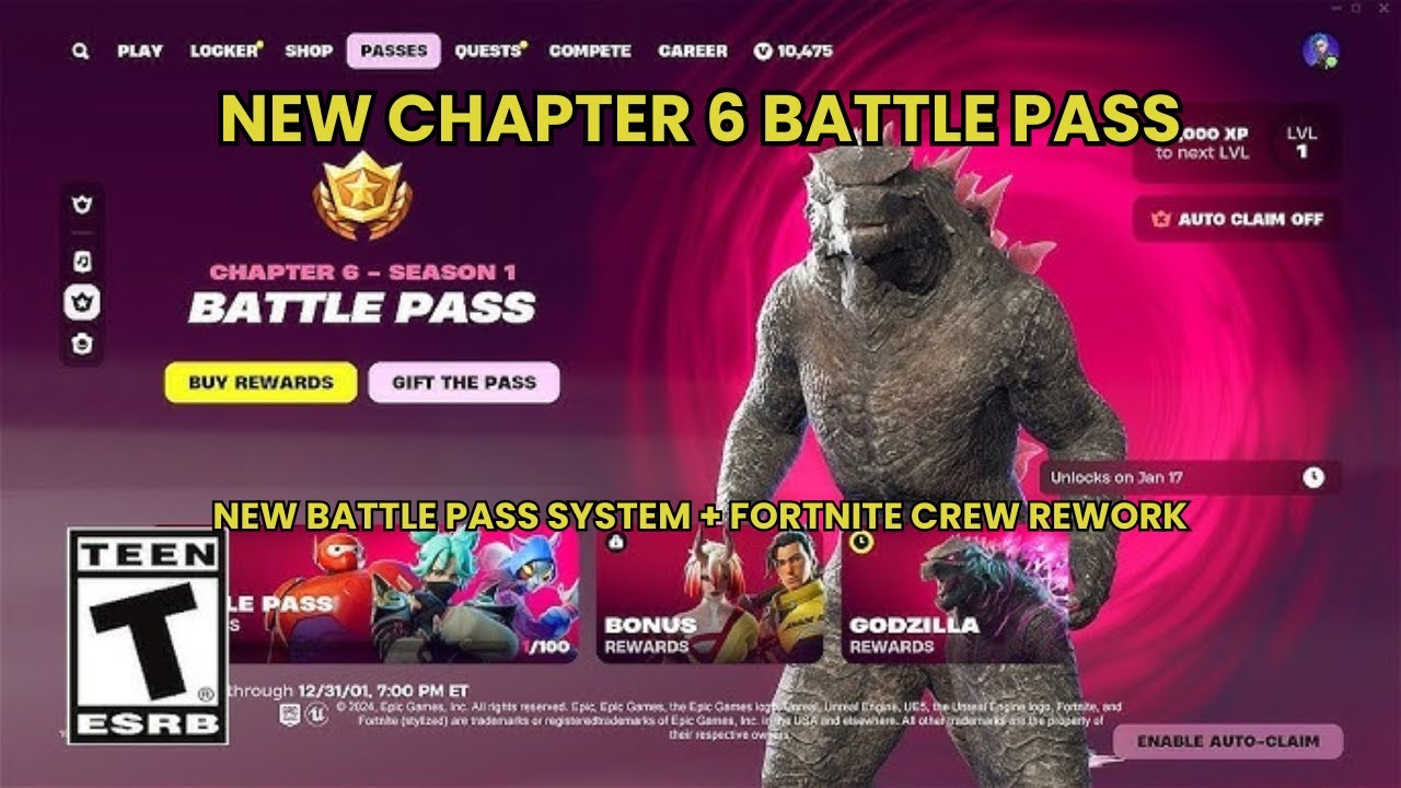 NEW CHAPTER 6 FORTNITE BATTLE PASS - NEW BP SYSTEM, CREW REWORK ...