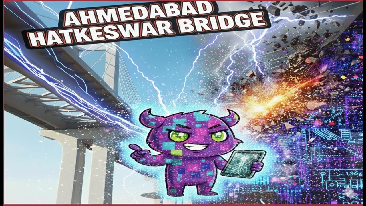 Ahmedabad Hatkeshwar Bridge (3D) - YouTube