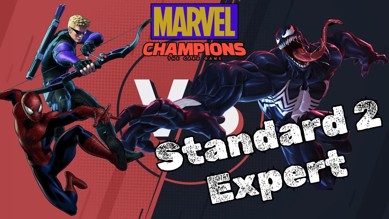 Marvel Champions, Hawkeye & Spider-Man VS Venom - YouTube