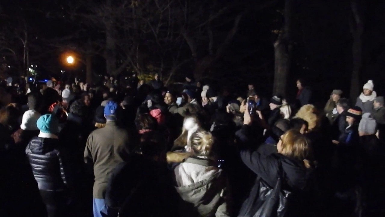John Lennon vigil, This boy, Strawberry Fields Central Park, December ...