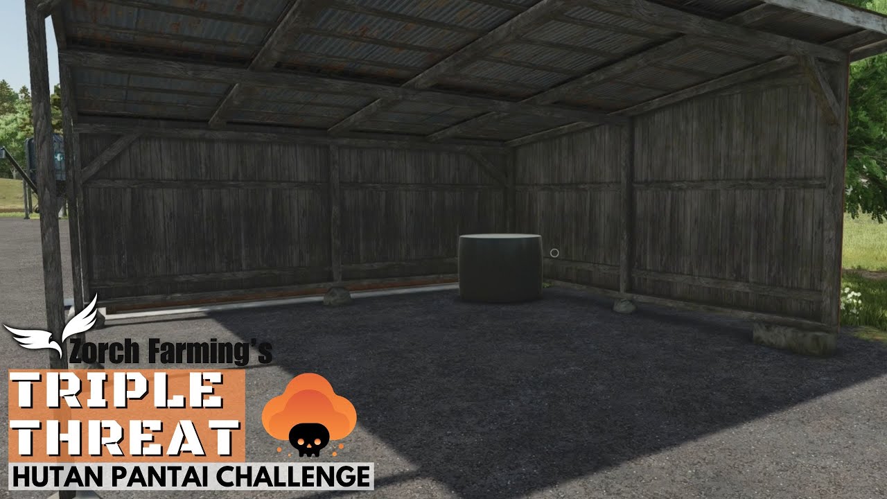 Adding a bale shed! | FS25 Hutan Pantai Triple Threat Challenge [Part ...