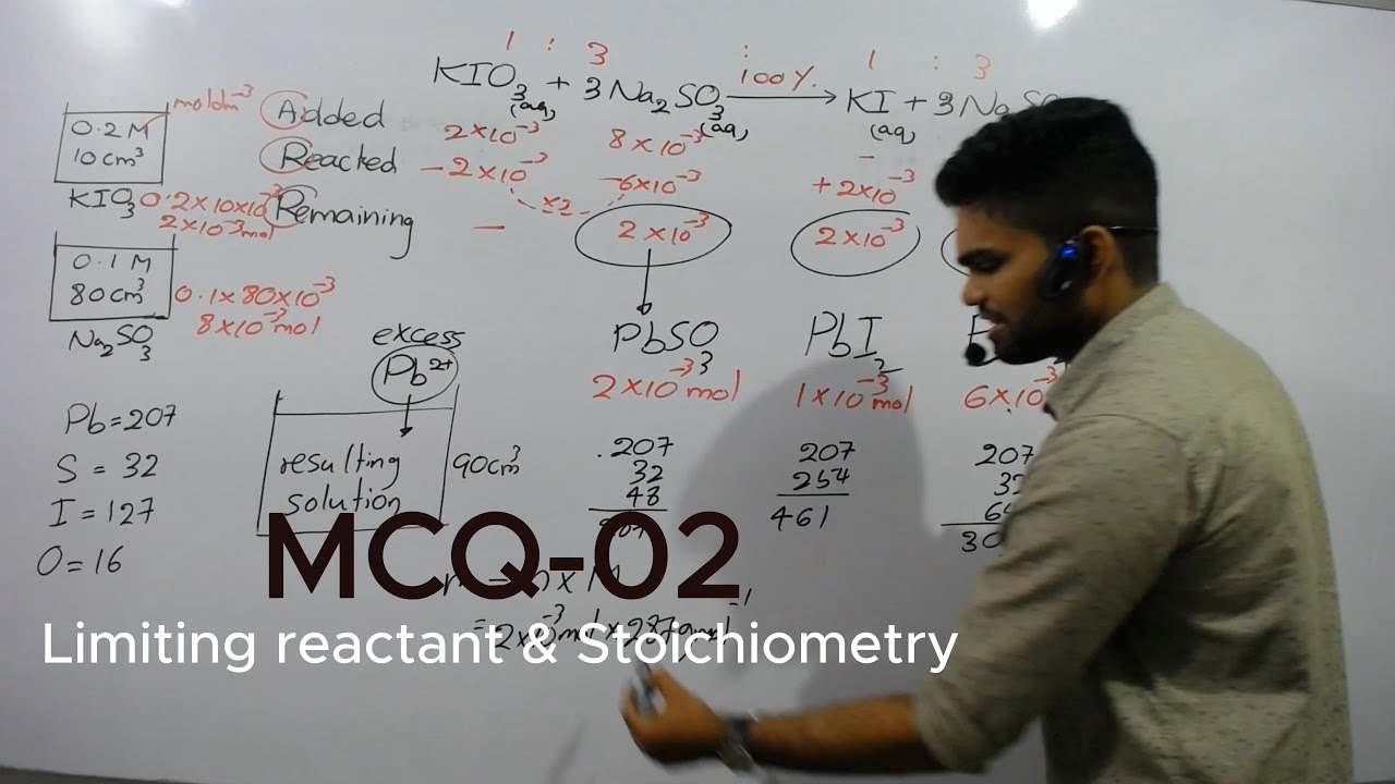 Chemistry MCQ 02 - Stoichiometry & Limiting reactant | Chemistry with ...