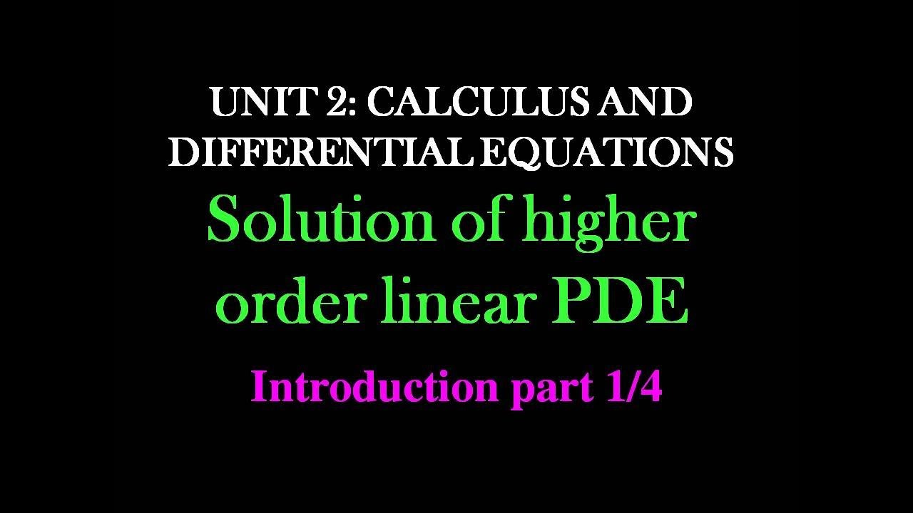 Solution Of The Higher Order Linear PDE With Constant Coefficient In