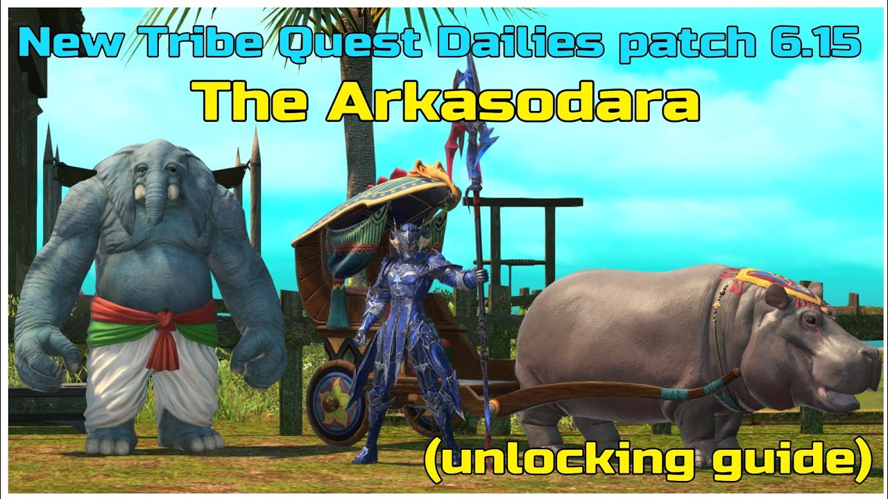 How to unlock the Arkasodara Tribe in ffxiv endwalker patch 6.15 - YouTube