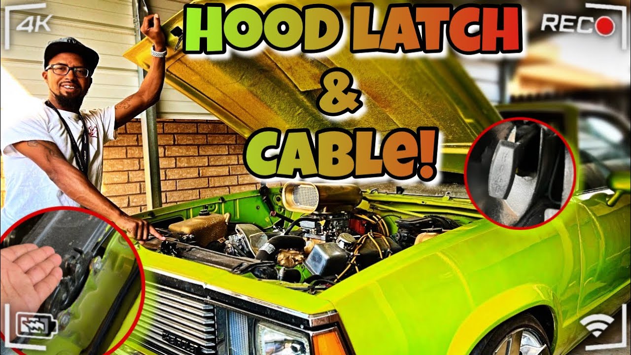 Installing new hood latch and cable on your classic - YouTube