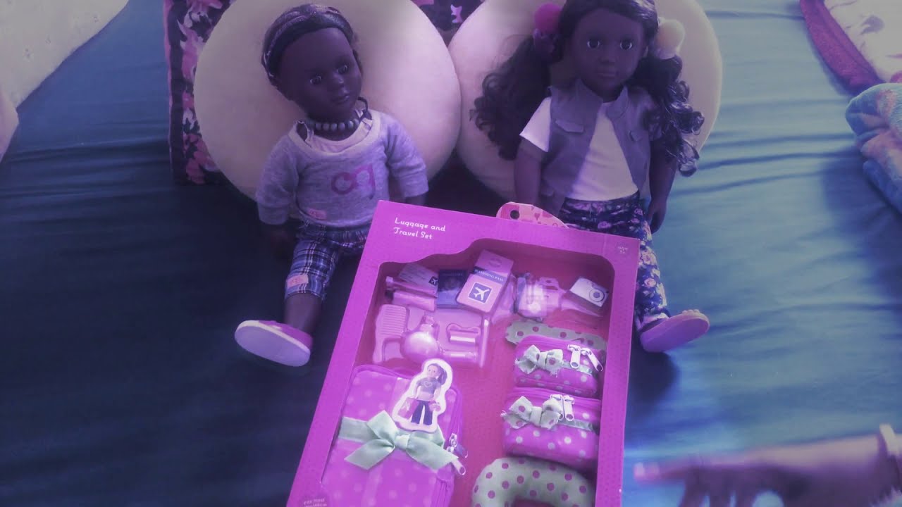 Opening the our generation luggage and travel set!! #ourgenerationdolls ...