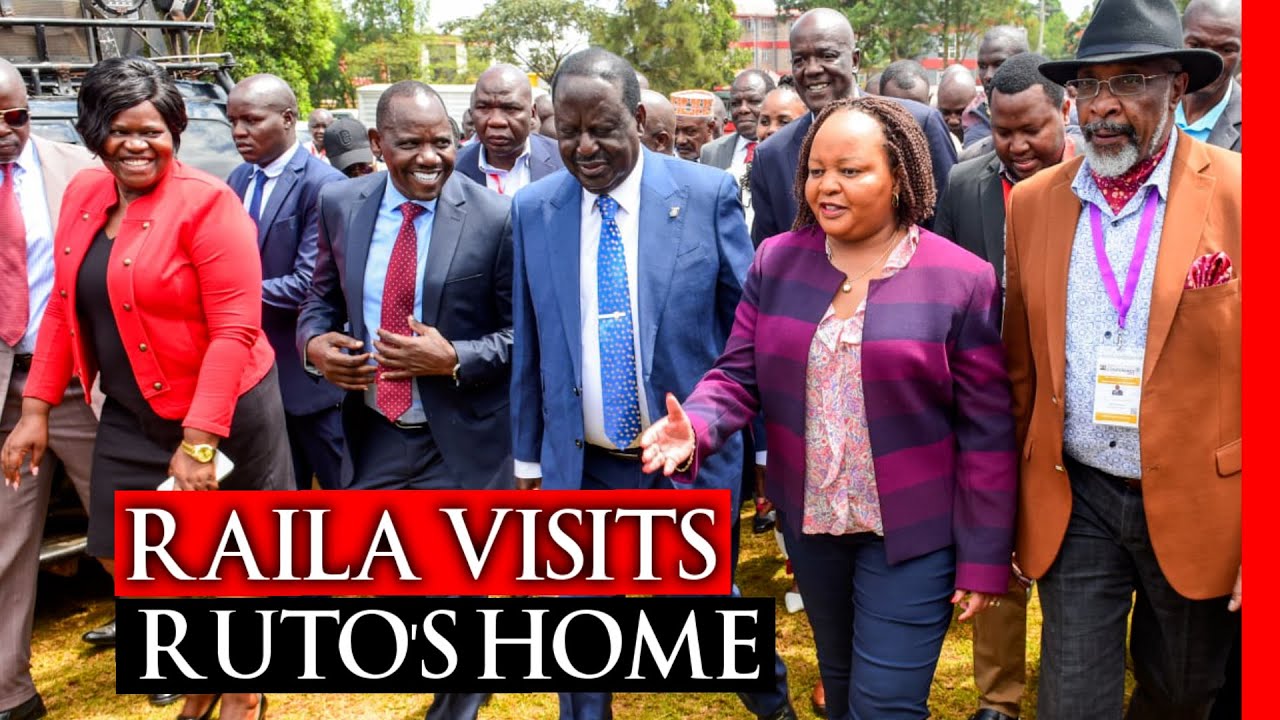 Raila Odinga Visits William Ruto's Eldoret Home News54. - YouTube