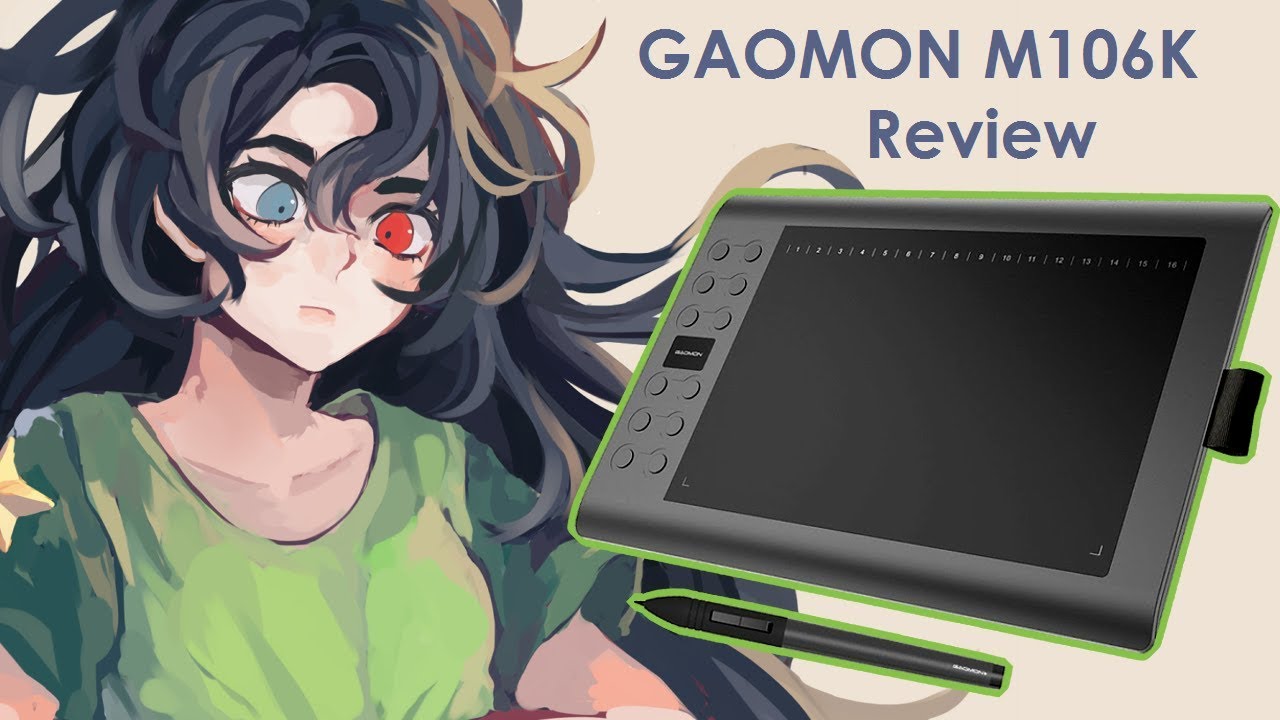 GAOMON M106K Review + Speedpaint - YouTube