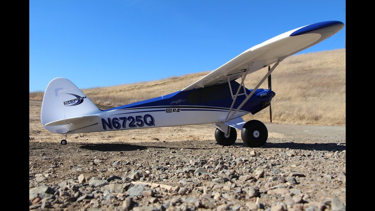 E-flite Carbon Z Cub Flying on some Perfect California Days - YouTube
