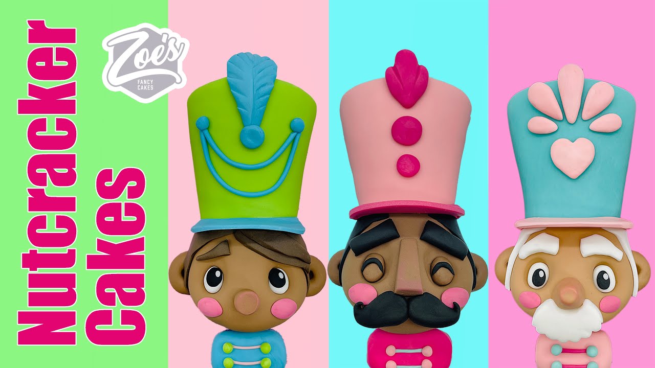 Nutcracker Cakes tutorial Toy Soldier Christmas Cakes - YouTube