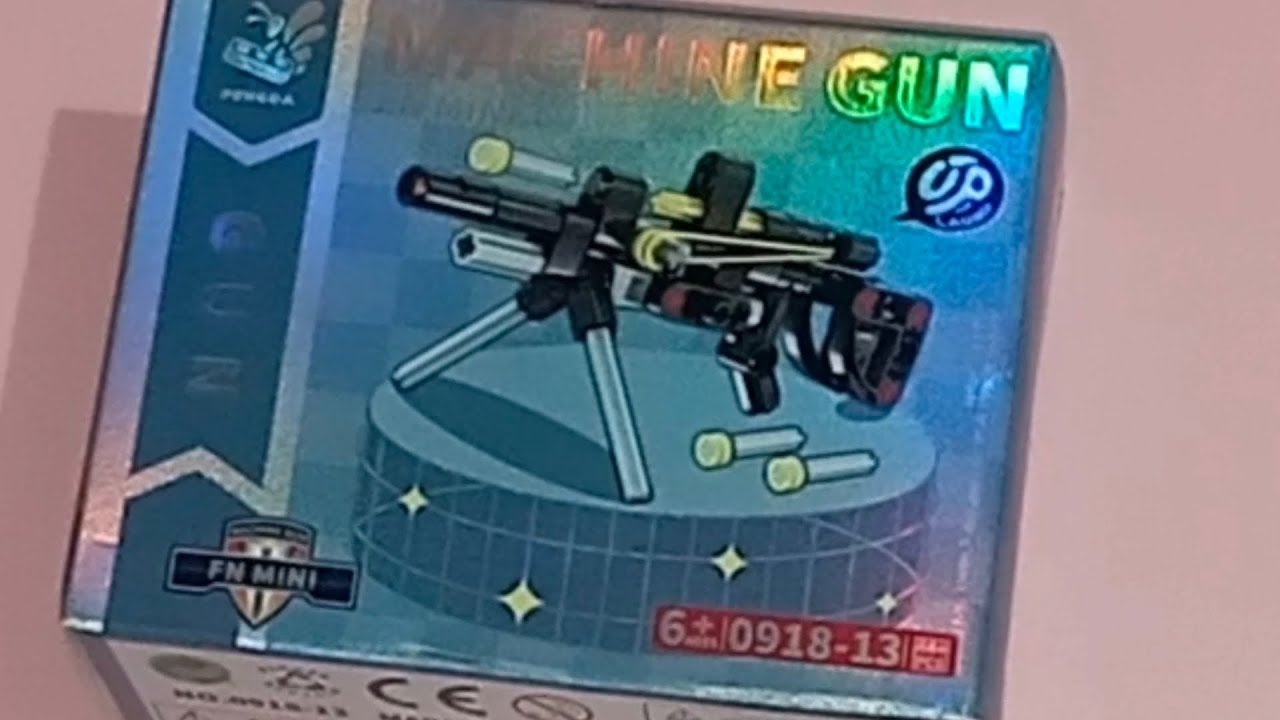 Building Blocks: Machine Gun With Working Projectile Mechanism - YouTube