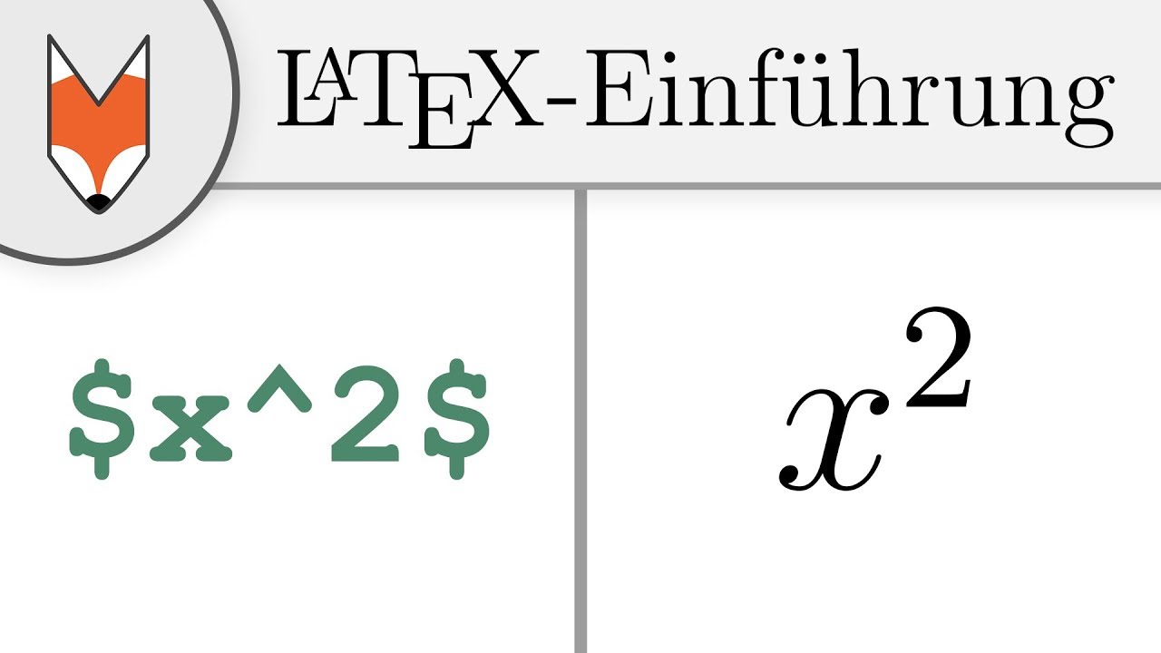 LaTeX-Einführung 4 - Mathe-Modus - YouTube