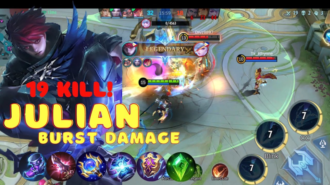 19 Kill!! Julian Burst Damage. - YouTube