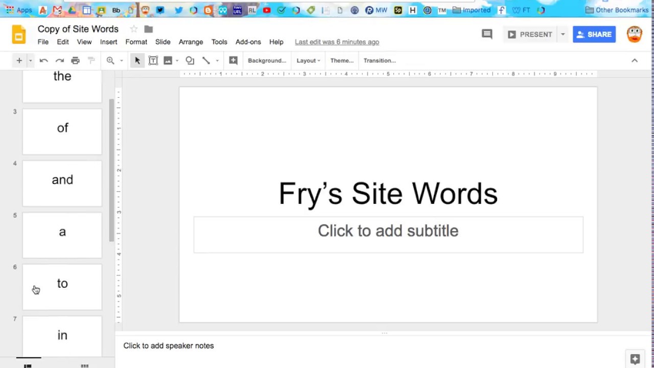 Screencastify: Sight Words with Google Slides - YouTube