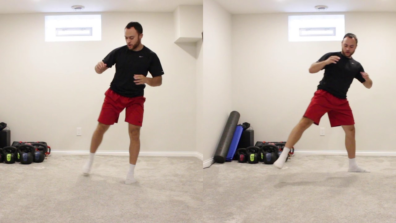 Rotation Lunge with Internal External Rotation - YouTube