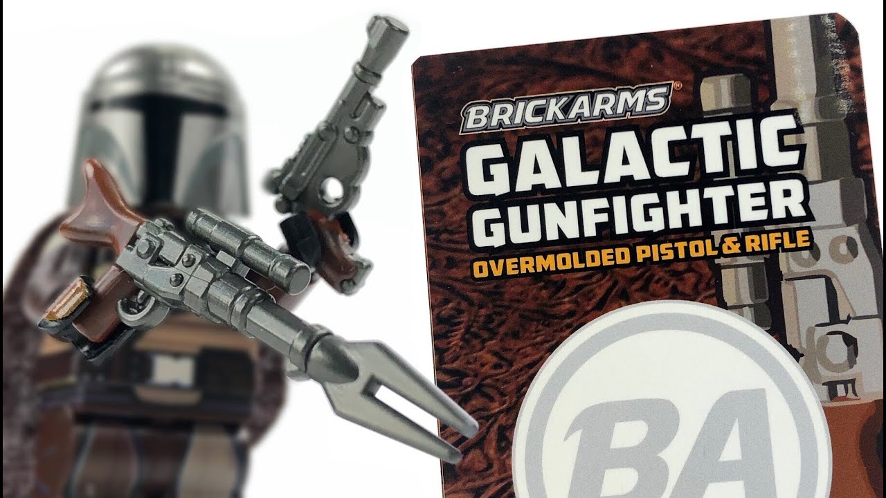 Brickarms Custom LEGO Star Wars Mandalorian Pistol & Rifle Review ...
