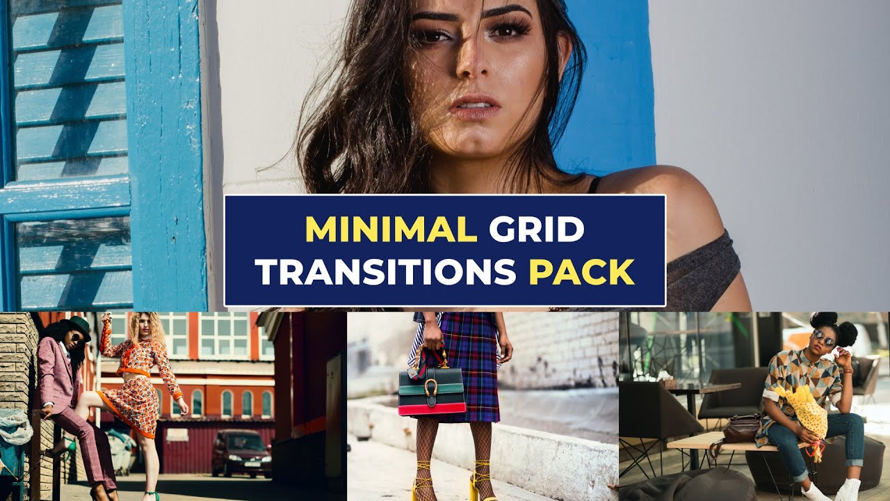 Minimal Grid Transitions After Effects Template - YouTube