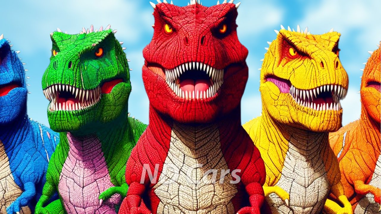 Avengers Team T-Rex SuperHero Dinosaurs Battle Jurassic World Evolution ...