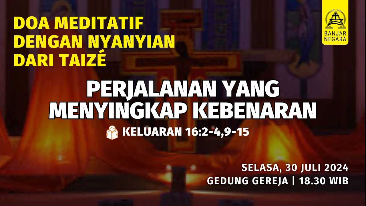 Doa Meditatif dengan Nyanyian dari Taizé - YouTube