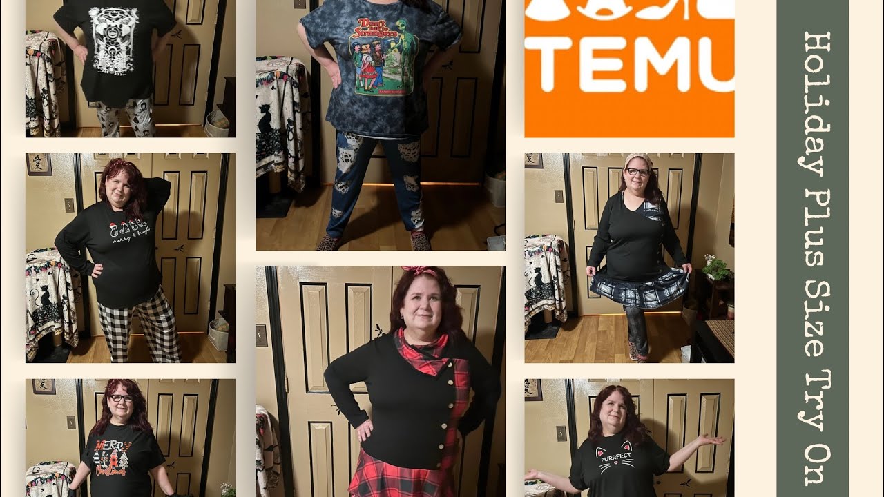 Temu Holiday Plus Size Try On ( not sponsored ) - YouTube