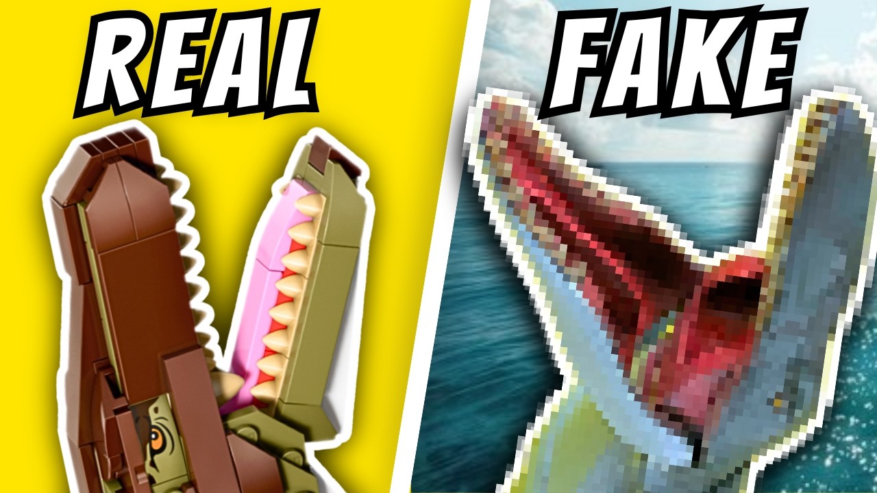 I FIXED The MOSASAURUS With FAKE LEGO!!! - YouTube
