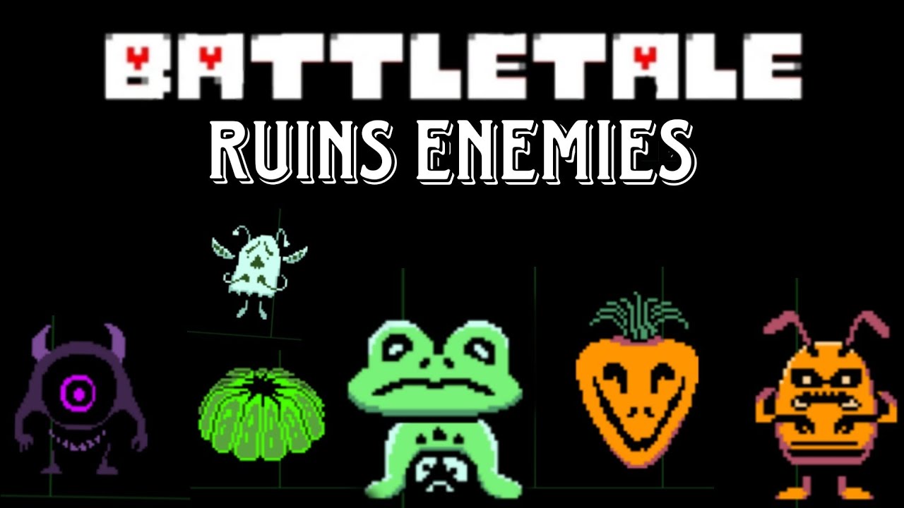 Battletale - ruins enemies (coloured) - YouTube