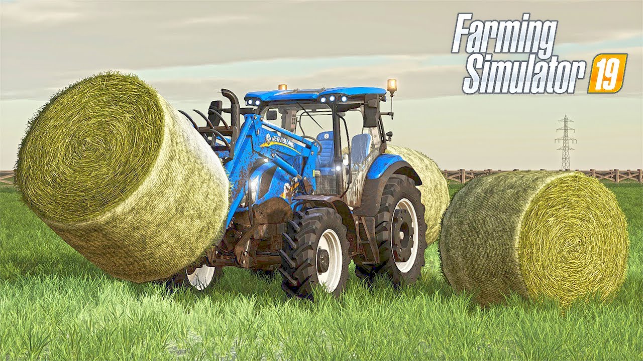 HAULING HAY BALES OFF THE FIELD - NEBRASKA LANDS SEASONS FS19 (ROLEPLAY ...