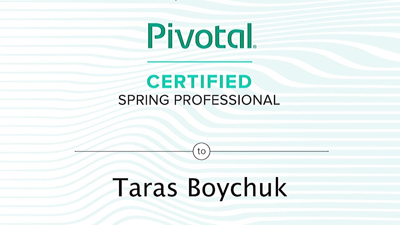 Як я здавав на сертифікат | Spring Professional Certificate - YouTube