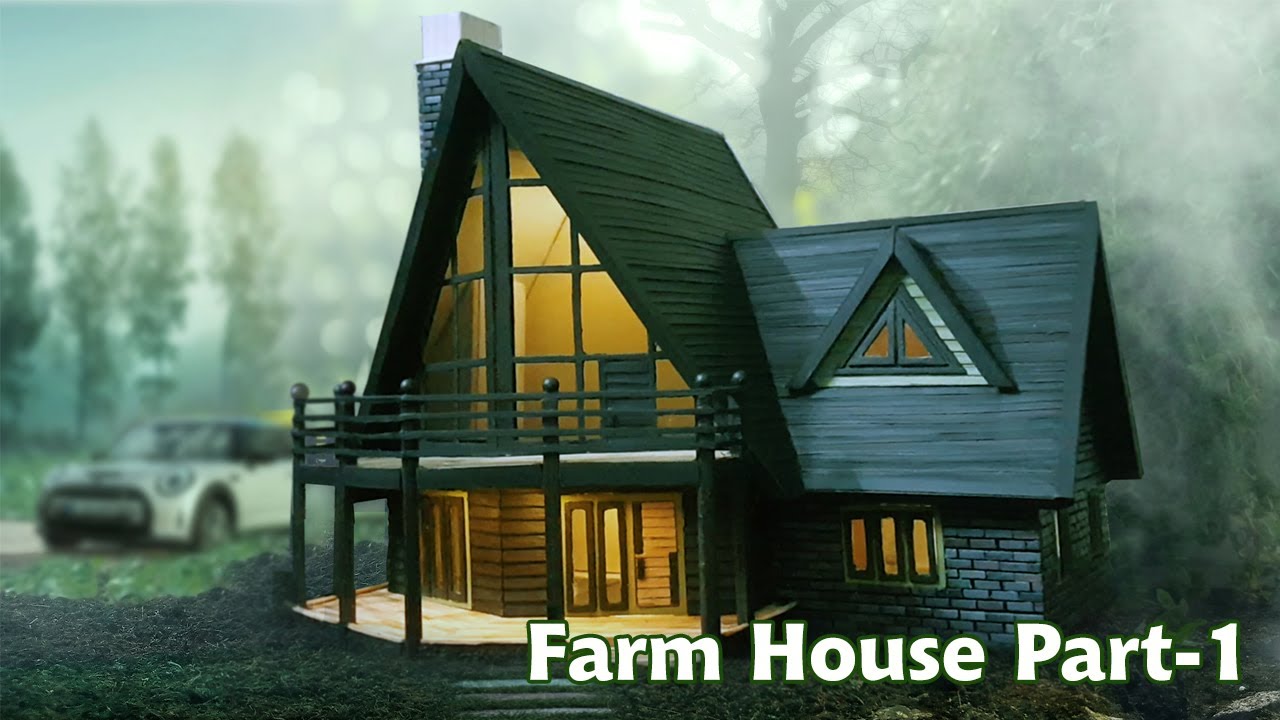 How to Make Diorama Of Farm House/Miniature House/part-1 - YouTube