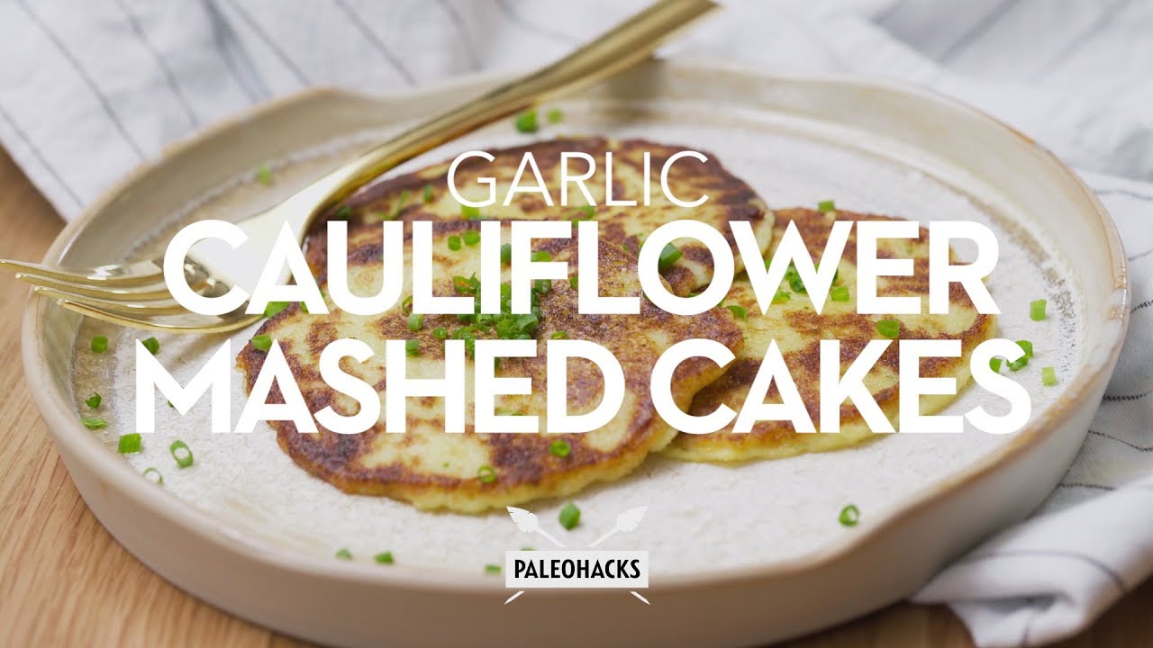 Garlic Cauliflower Mashed Cakes - YouTube