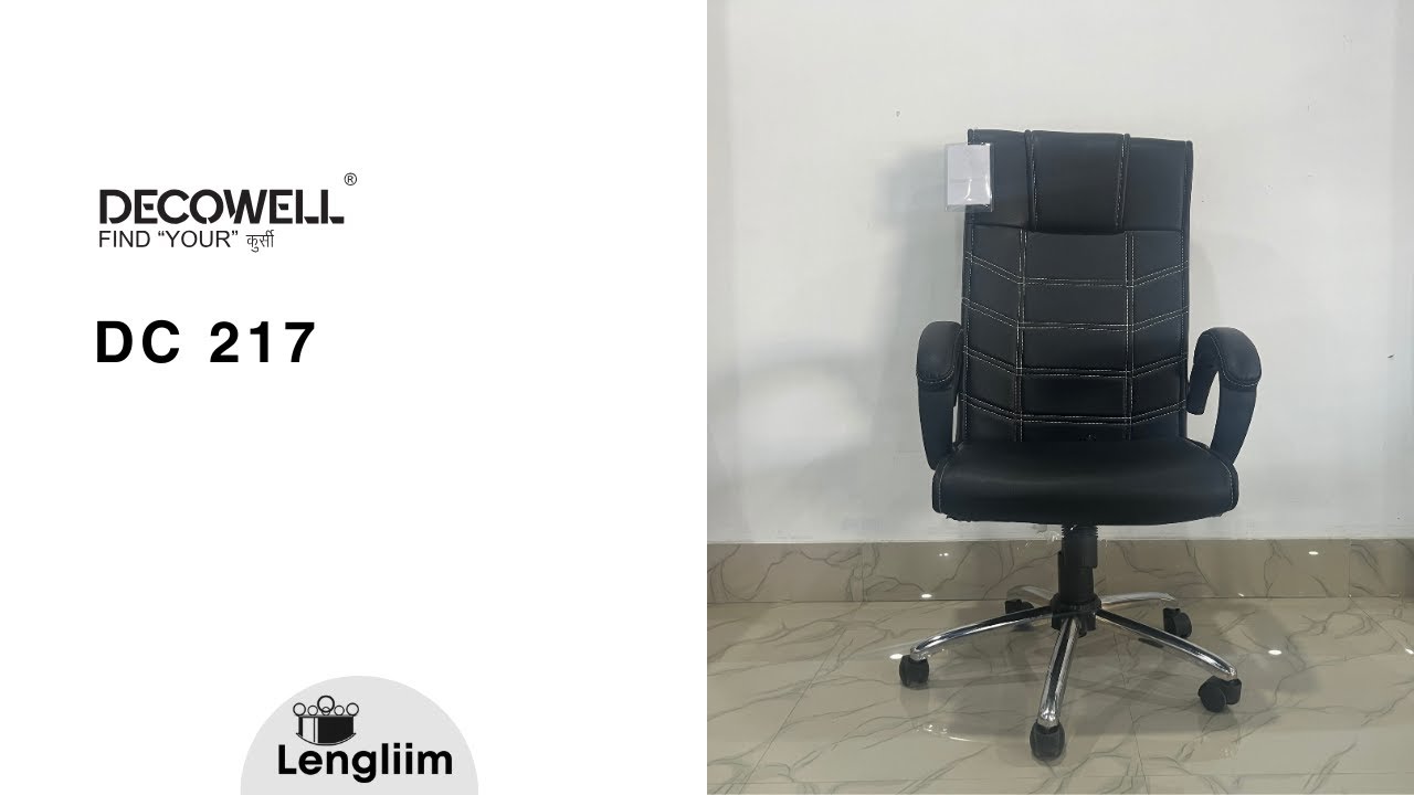 Decowell DC 217 High Back Revolving Office Chair - YouTube