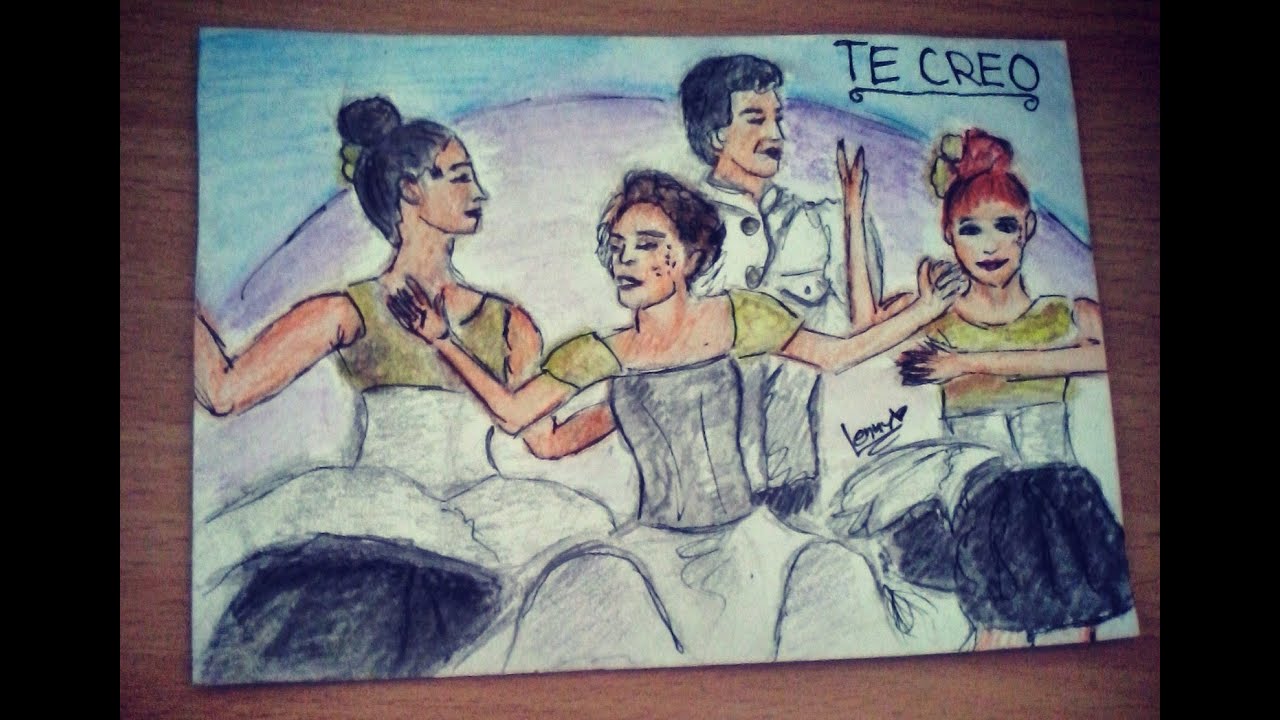 Speed Drawing Te Creo | Violetta song [CARTOON] - YouTube